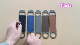 Laser engravable bottle opener blanks