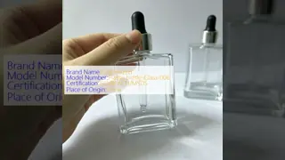 Premium Rectangle Glass Dropper Bottles for Essential Oils