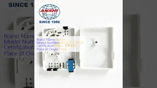 Compact Fiber Optic Wall Socket for FTTH Installation