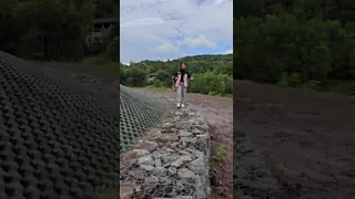 Stone Filled Gabion Box for Flood Contorl and retaining wall