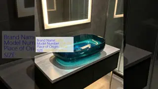 Luxury Smoky Grey Resin Vessel Sink Modern Bathroom Design