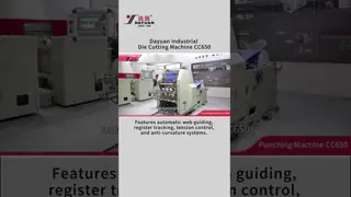 Cone Sleeve Die Cutting Machine CC650 400 Strokes / Min Dual Servo Puncher