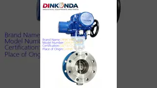 DINKONDA Industrial Triple Eccentric Metal Butterfly Valve