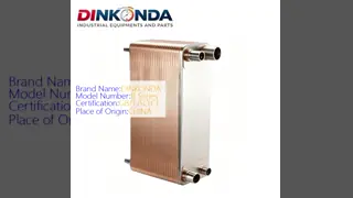 DINKONDA Nickel Brazed Heat Exchanger No Gasket Leaks