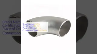 High Quality 316SS 90 Degree Long Radius Elbow Fitting