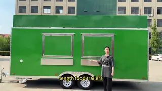 DOT Compliant Custom Mobile Food Trailer with Complete Kitchen Equipment for Coffee, Tacos & Fast Fo