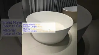 Modern Round Solid Surface Bathtub for Luxury Bathrooms