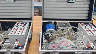 Portable laboratory box is used in vocational schools.