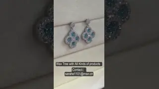 Elegant 925 Silver Teardrop Jewelry Set for Weddings Blue CZ Earring Studs