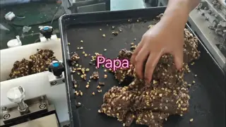 Papa Small P320 Cereal Energy dates Bar Forming Machine with bar separating system