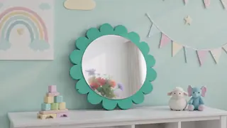 Flower Shaped Acrylic Mirror