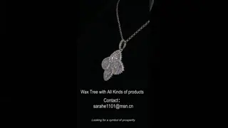 Elegant Sterling Silver Leaf Pendant for Prosperity