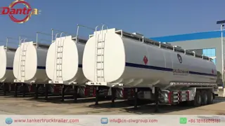14 Fuel Tank Semi Trailers Ready for Nigeria | Dantra Vehicle Export Project
