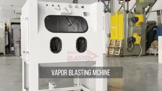 Vapor blasting machine