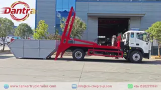 Foton 4×2 3 Ton Skip Loader Garbage Truck Operation Video