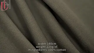 Anti Static Breathable 100% Cotton Fabric for Beaded Polo / T Shirt