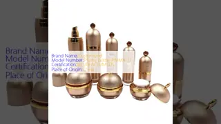 Premium Rose Gold Acrylic Lotion Bottles for Cosmetics