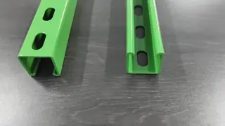 Durable Green Powder Coated C Steel Channel for Solar