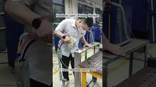 2.0mm Aluminum Battery Boxes Are Precisely Welded with a Handheld Laser Welding Machine