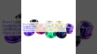 Premium Titanium Alloy Hex Flange Nuts M6 to M20