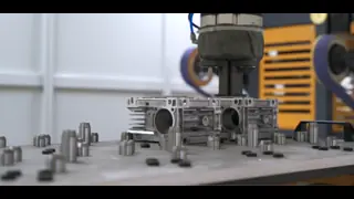 Quick Change Fixtures Robotic Grinding Machine For Door Control Hardware