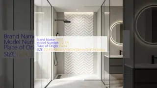 Modern Chevron Shower Wall Panels No Grout Needed