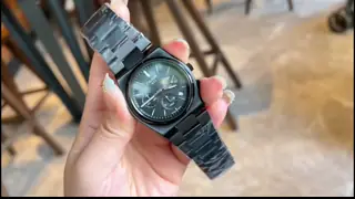Full Gold Square Chronograph Couple Watches 2 Styles