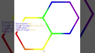 Custom RGB Hexagon LED Lights for Garage and Workshop
