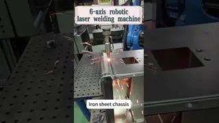 Sheet Metal Chassis Are Precisely Welded with a Robotic Laser Welding Workstation
