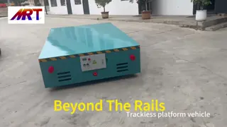 Battery Powered Trackless Electric Transfer Cart | Flexible Material Handling for Factory Workshops