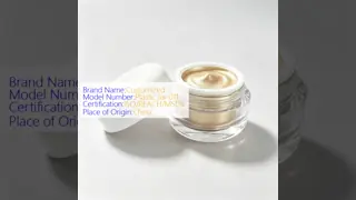 Premium 50g Round Acrylic Cosmetic Jar for Skincare