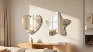 Self‑Adhesive Acrylic Mirror Wall Sticker