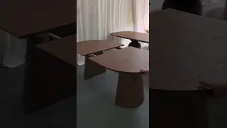 Modern Restaurant Expandable Tables Kitchen Industrial Furniture Home Extention Dining Table  Wooden Dining Tables and Chairs Set