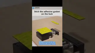 Hidden Electronic Cabinet/Drawer Lock with Card Unlock