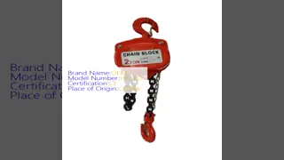 Vital Type Manual Chain Hoist Heavy Duty Lifting Solution