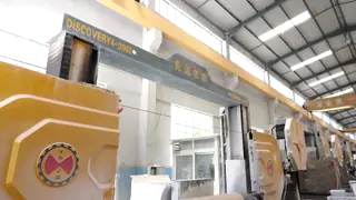 Xianda DISCOVERY 4 CNC Diamond Wire Saw | 4-Axis Stone Profiling Machine for Column, Tombstone