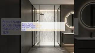 Modern Tempered Glass Shower Enclosure for Luxury Bathrooms