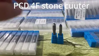 PCD 4F stone engraving cutter