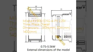 Milano KV90S VFD Solar Drive Compact Power Solution