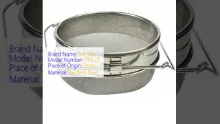 Professional Stainless Steel Honey Strainer Double Screen