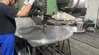 Ever wondered how a heat exchanger tube sheet is made? ????