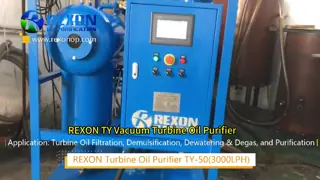 REXON TY-50 (3000L/H) Vacuum Turbine Oil Purifier Introduction
