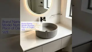 Modern Textured Grey Vessel Sink for Luxury Bathrooms