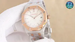 Luxury Men’s Royal Oak Style Watch | Two‑Tone Rose Gold & Stainless Steel Wristwatch for Wholesale
