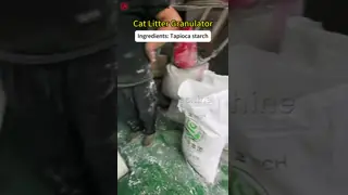 High‑Performance Pan Granulating Machine for Starch‑Based Cat Litter