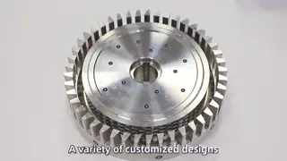 High‑Precision CNC Machining Stainless Steel Impeller Disc Custom Industrial Rotor Components