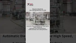 CC1200 Automatic Die Cutting Machine | 380 Strokes/Min Thick Cardboard Special Servo Paper Cup Blank