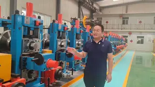 High Frequency ERW Tube Mill Carbon Steel Pipe Production Line PLC Controlled