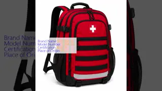 Professional First Aid Backpack for Emergency Response