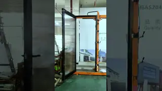 French Design Australian Standard 100 Series Fluted Glass Swing Door